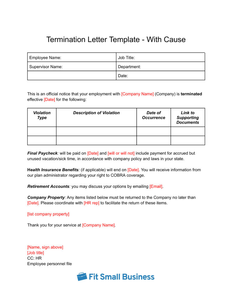 Termination Letter: Types & What to Include (+ Templates)