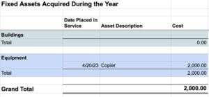 Fixed Asset Roll Forward: Template & Explanation