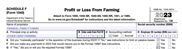 How to Fill Out Schedule F (With Example)