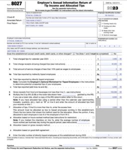 Step by Step IRS Form 8027 Instructions