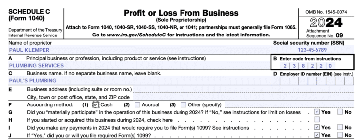 How To Fill Out Schedule C in 2025 (With Example)