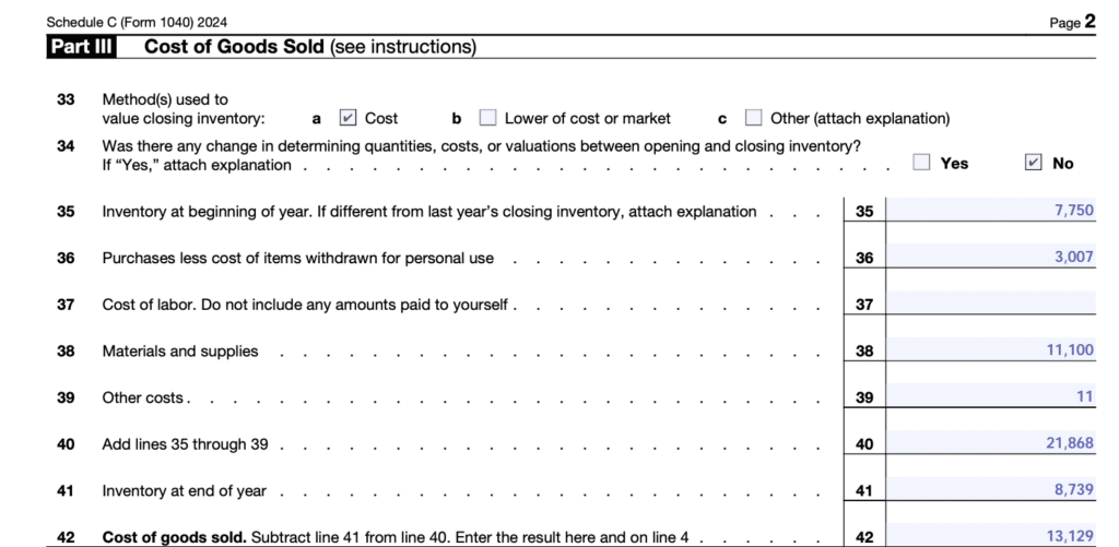 How to Fill Out Schedule C in 2025 (With Example)