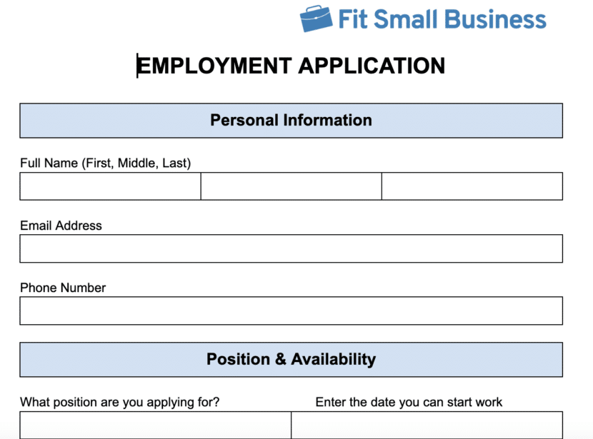 Employment Application Form: Tips for Employers (+ Templates)