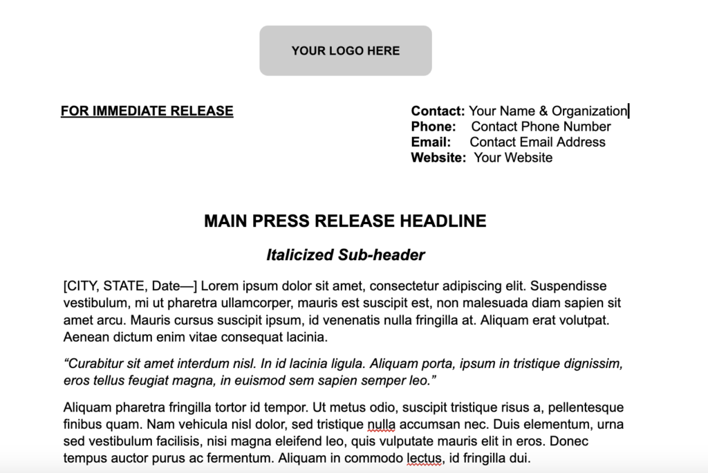 How to Write an AP Style Press Release (+ Free Template)