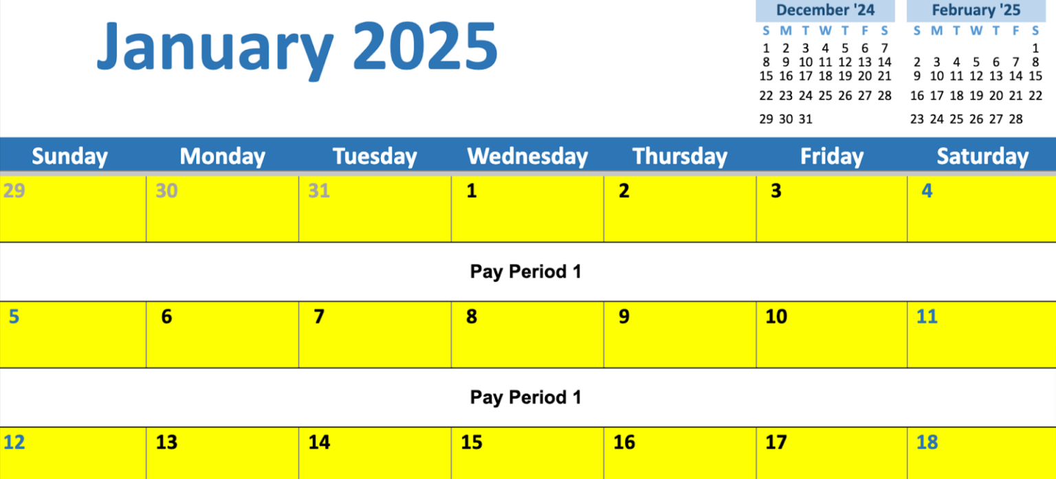 What Is a Pay Period? (Free 2025 Pay Period Calendars)