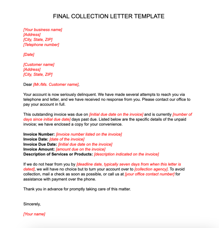 How To Write a Collection Letter [+Templates]