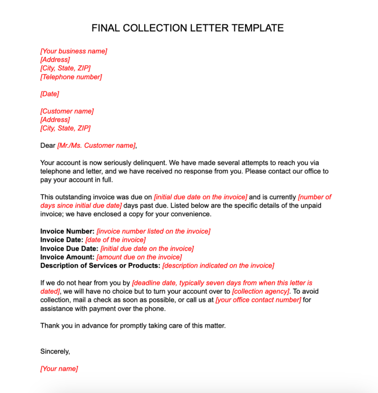 How To Write a Collection Letter [+Templates]