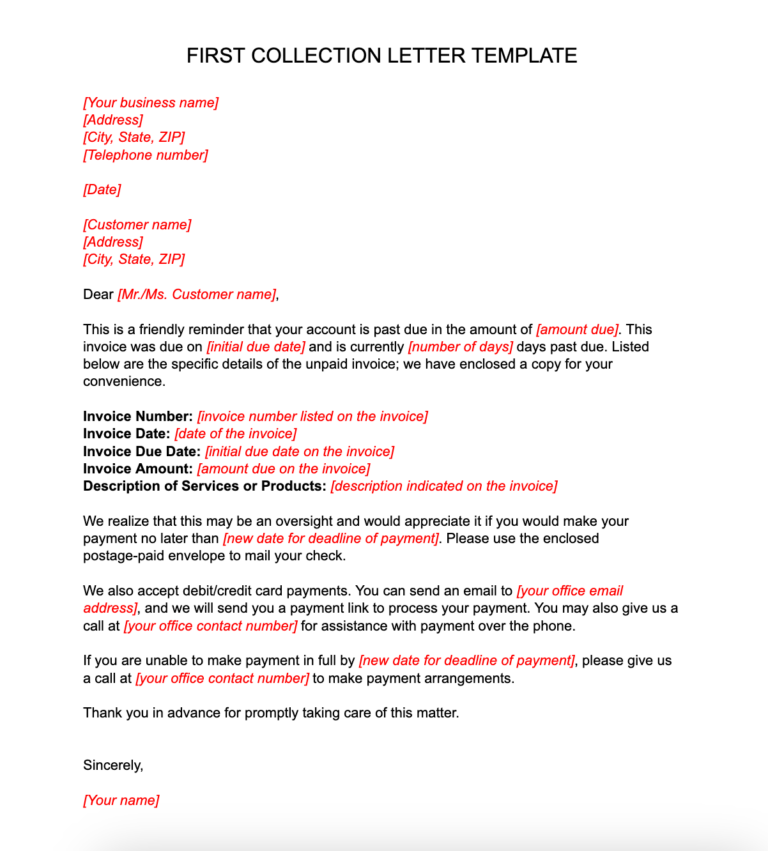 How To Write a Collection Letter [+Templates]