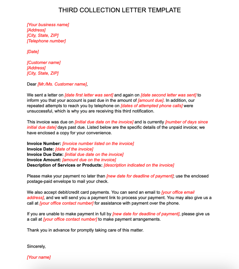 How To Write a Collection Letter [+Templates]